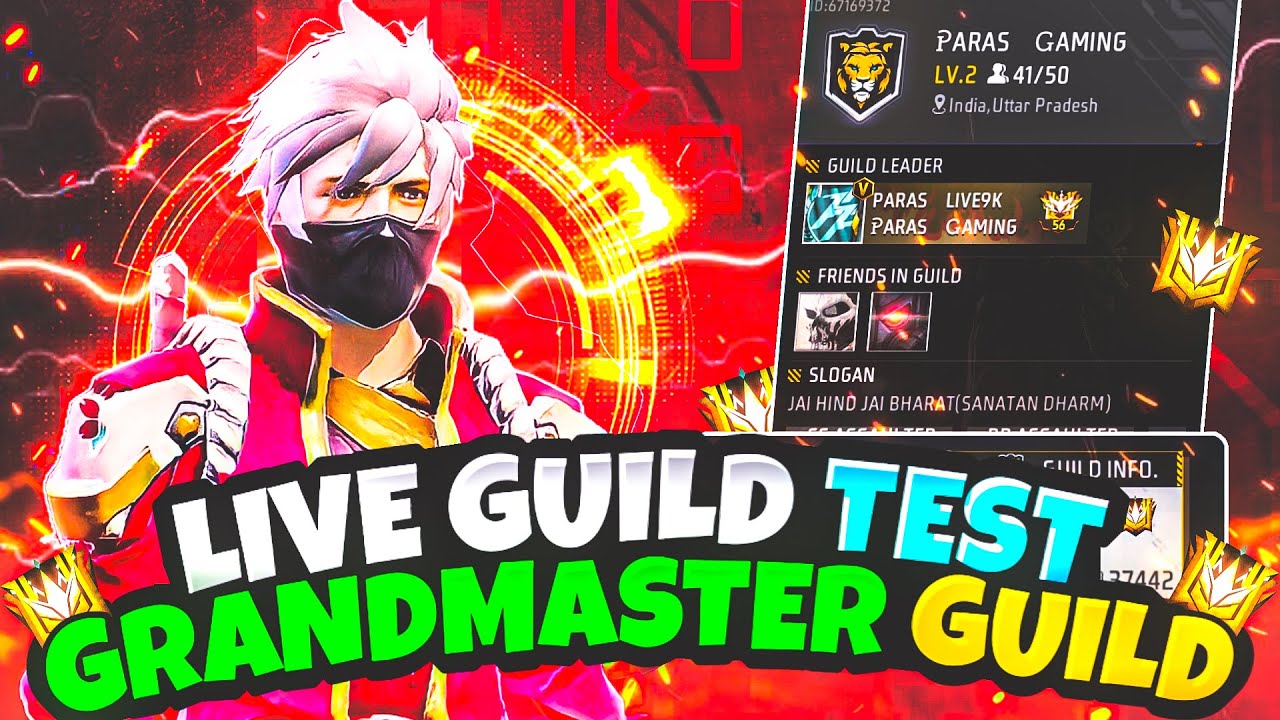 🔴GUILD TEST FOR REGION GUILD || 1 VS 2 || YOUTUBER GUILD ||| LAST DAY # ...