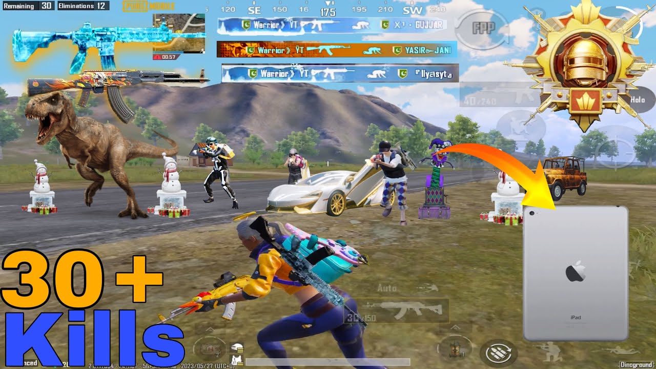 Pubg mobile new Dino update gameplay 🥵🔥|iPad mini 5|Pubg mobile | iPad ...