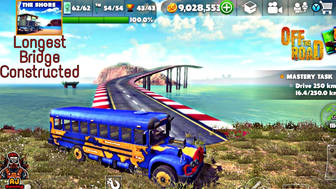 The Shore Otr Map Longest Bridge Construction || Off The Road Android ...