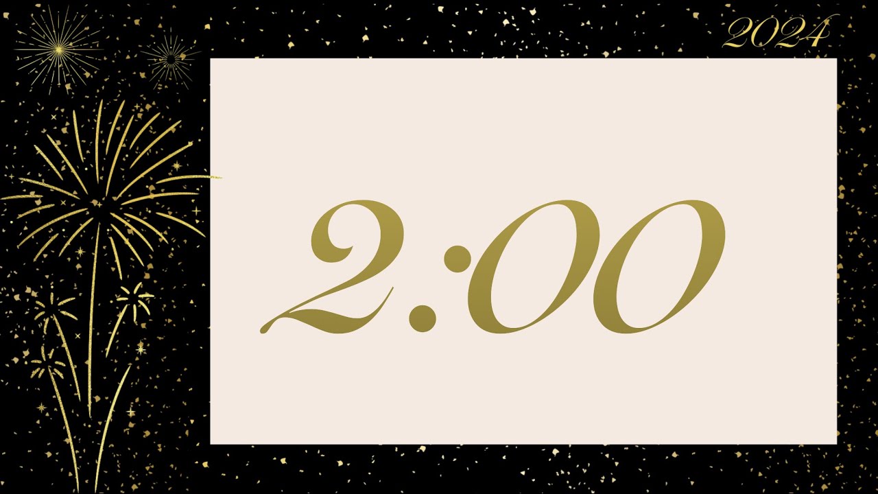 2 Minute New Year's Eve Countdown Timer (Auld Lang Syne at End) - YouTube