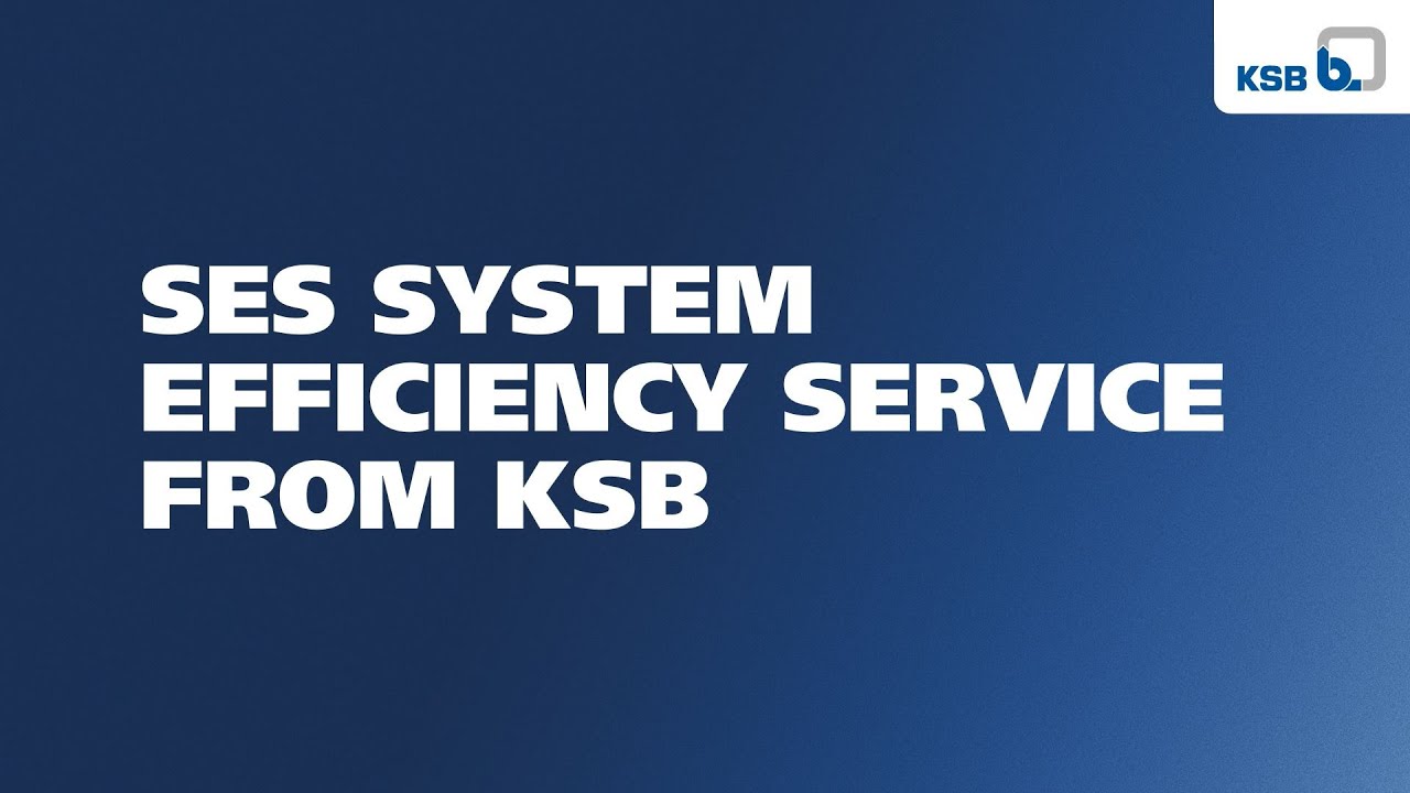SES System Efficiency Service from KSB - YouTube