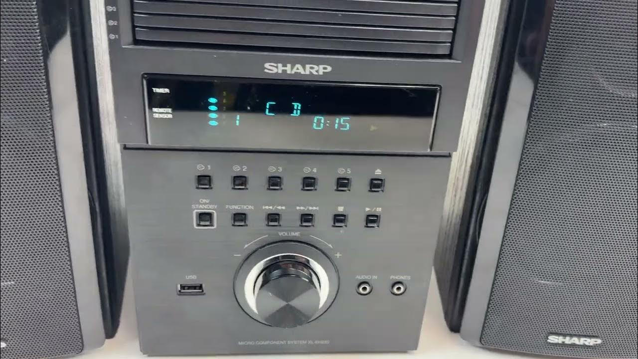 Sharp Micro Component System CD Player XL-BH250 - YouTube