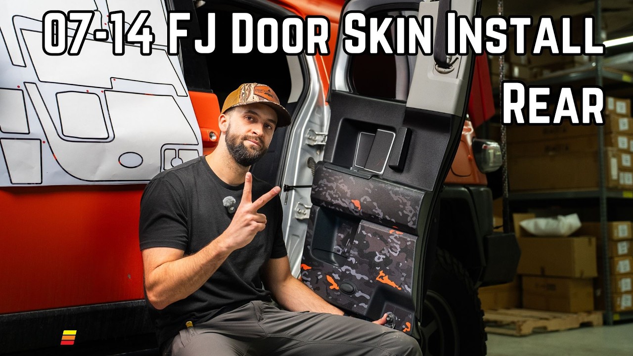 07-14 FJ Door Skins Install Rear | Taco Vinyl - YouTube