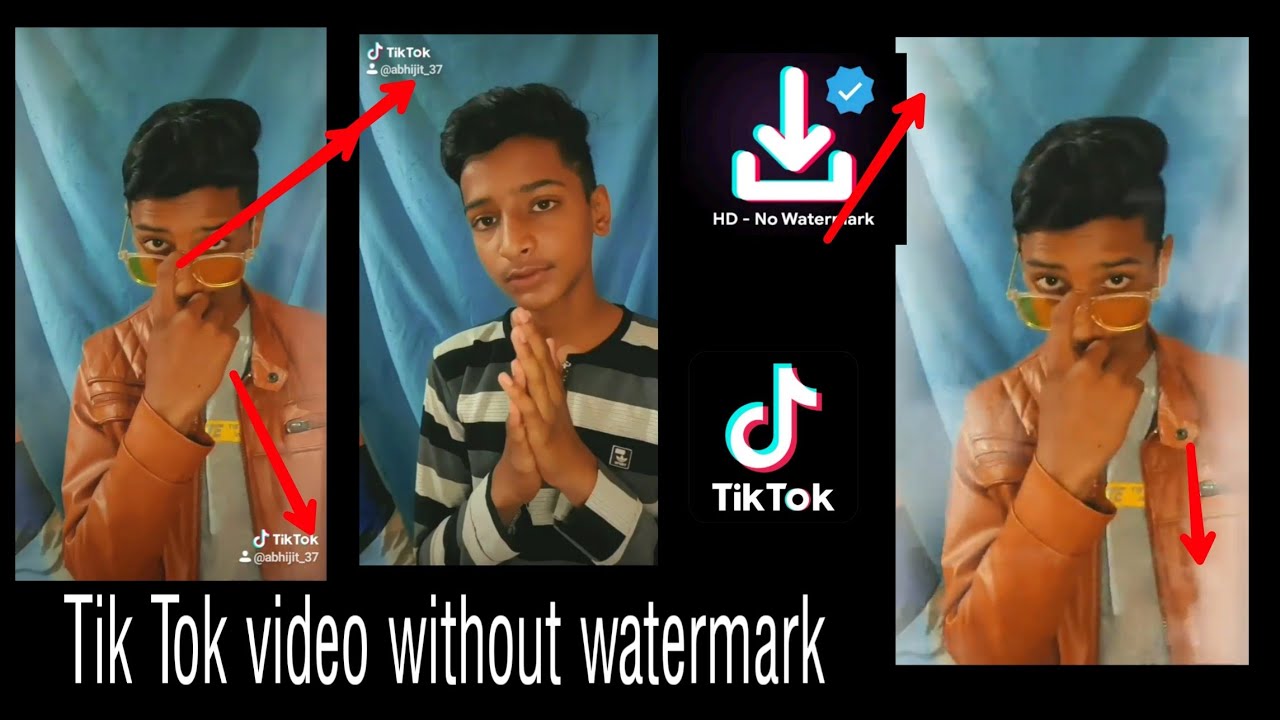 How to save tik tok video without watermark (iss app se ek click main ...
