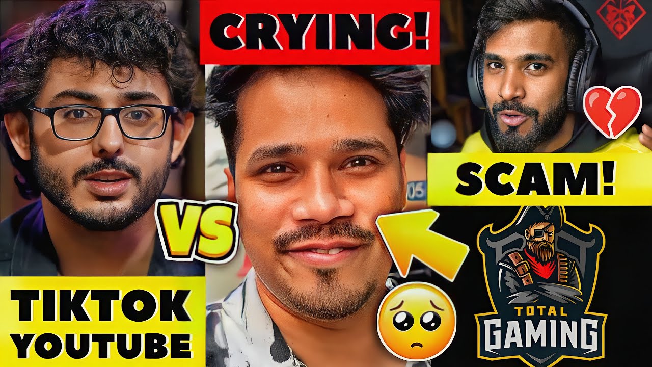 GamerFleet Gets Very Emotional CRYING! | CarryMinati Reacts on Youtube ...