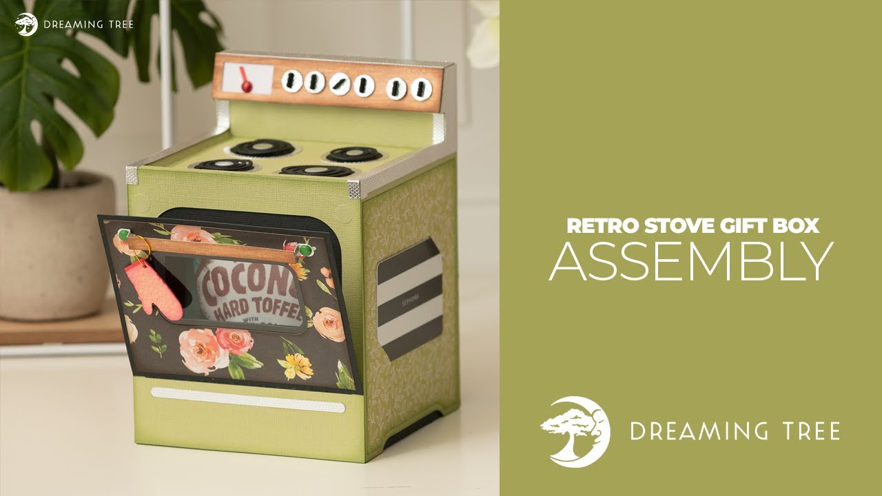 SVG File - Retro Stove Gift Box - Assembly Tutorial - YouTube