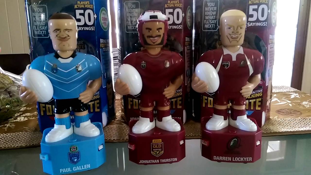 NRL Talking footy mates 20cm figure review - Thurston, Gallen, Lockyer ...