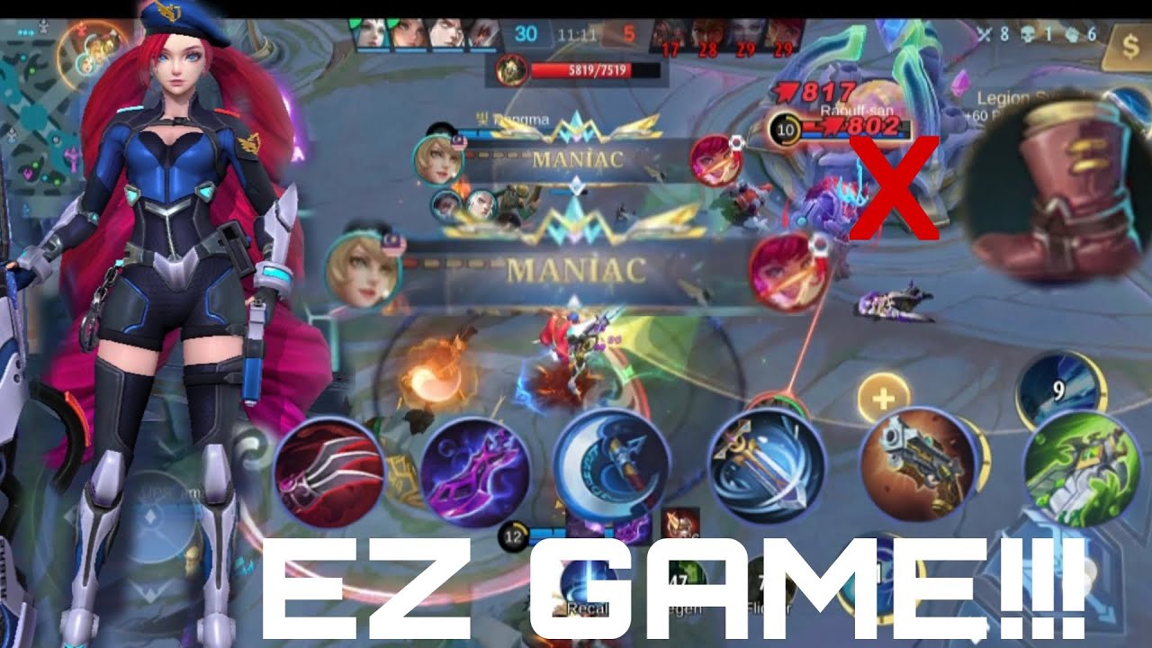 FULL DAMAGE ITEM GAMEPLAY ANAK MOONTON|||MOBILE LEGENDS BANG BANG ...