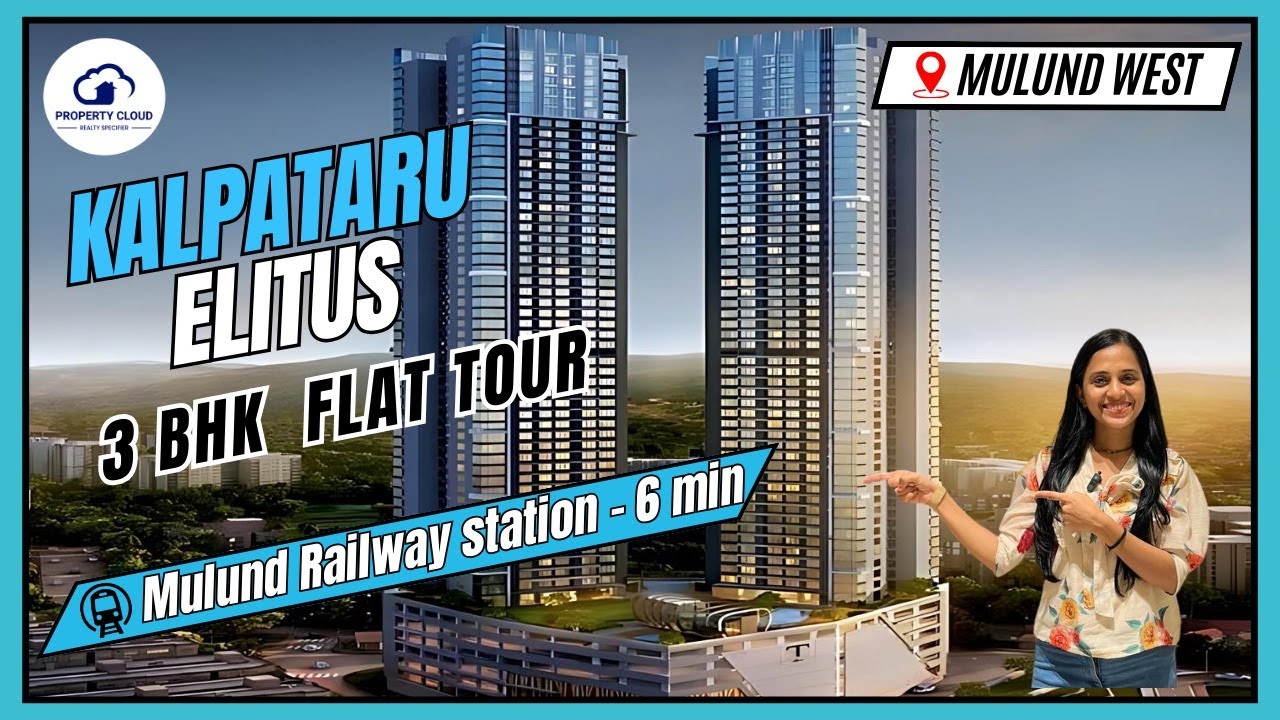 Kalpataru Elitus Mulund West Prestigious 3 BHK Sample Flat Tour and 3D Model Review - YouTube