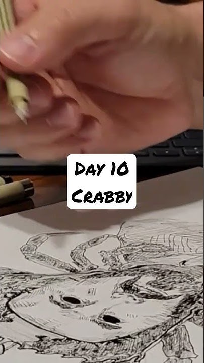 Day 10 crabby inktober - YouTube
