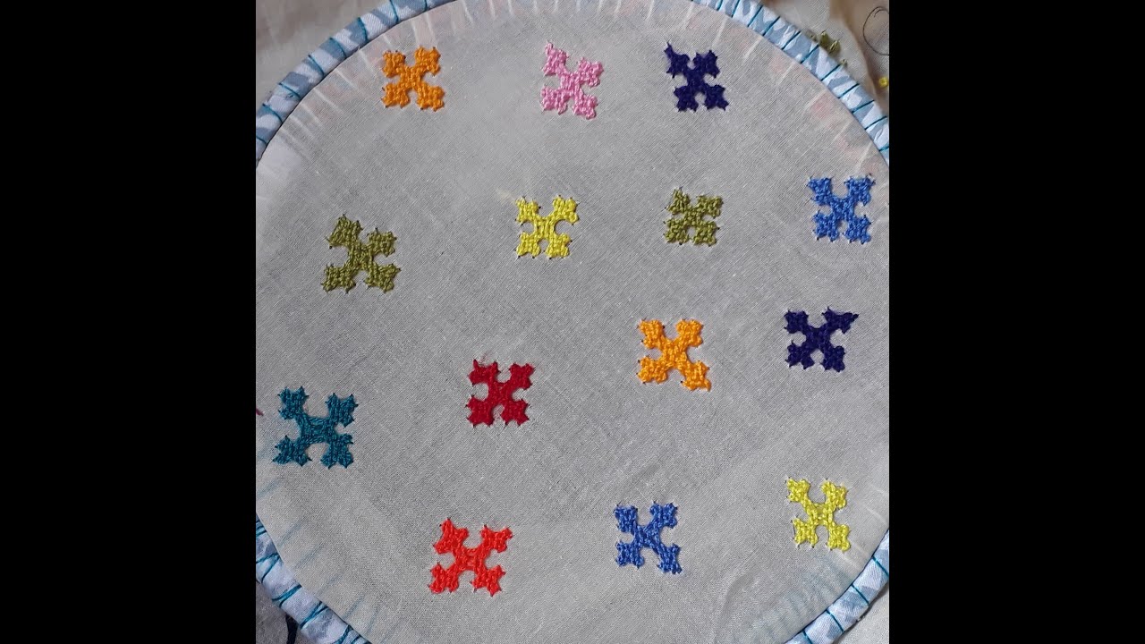 Kutch Work |Gujarati Stitch All over hand embroidery work - YouTube