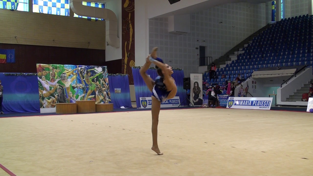 Eva Popescu CSM Ploiesti Ball CN Ritmica 2020 - YouTube