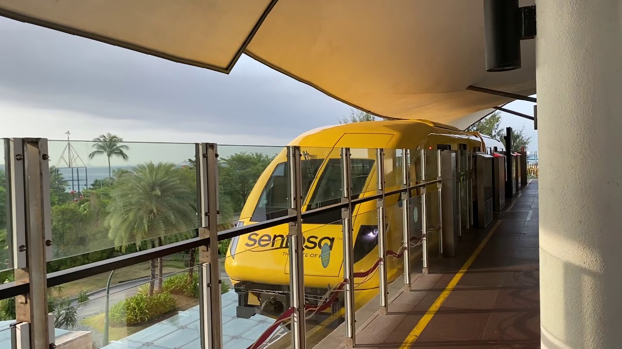 Sentosa Express (new livery Yellow Train 🚆) - YouTube