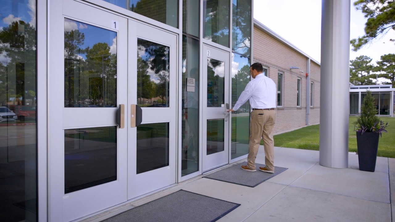 Katy ISD Safety - Campus Entryway Vestibules - YouTube