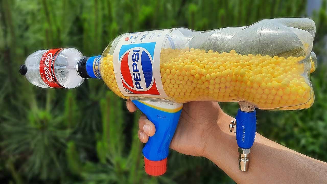 How To Build Coca Cola Gun! Experiment Gun IDEAS - YouTube