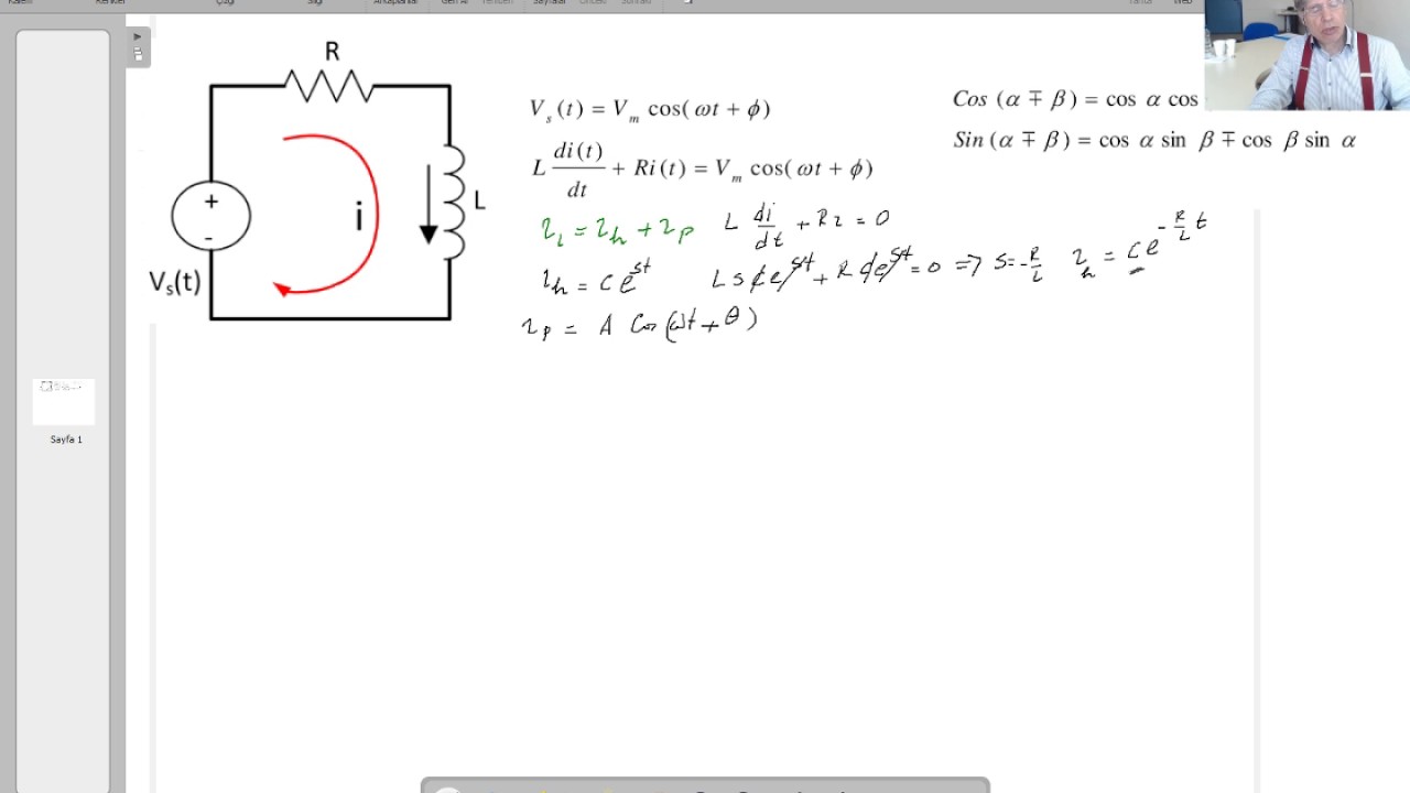 Ch1-1-1 AC source RL circuit analysis whiteboard video - YouTube