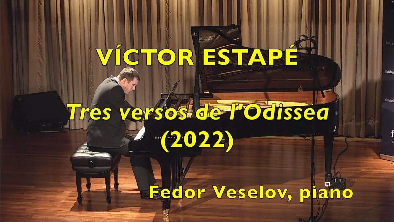 Tres versos de l’Odissea (Three Verses from the Odyssey) for solo piano ...