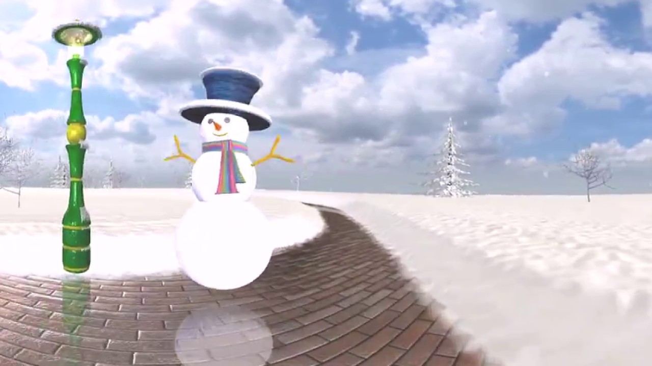 Christmas 360° virtual snow ride - YouTube