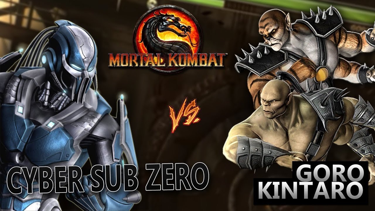 Mortal Kombat Komplete Edition Defeating Goro And Kintaro With Cyber ...