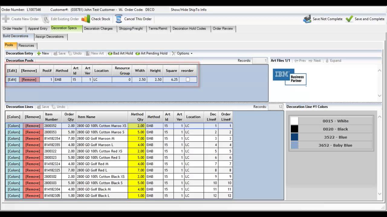 FDM4 Apparel ERP - Order Processing (full length) - YouTube