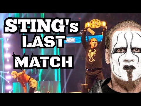 MY RINGSIDE Seats For The Icon STING's LAST MATCH AEW - YouTube