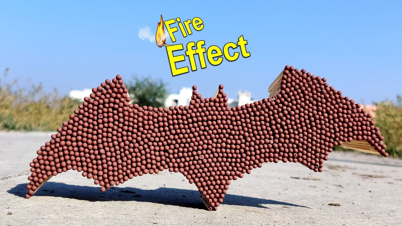 MATCHES BATMAN FIRE DOMINO EFFECT | CHAIN REACTION - YouTube
