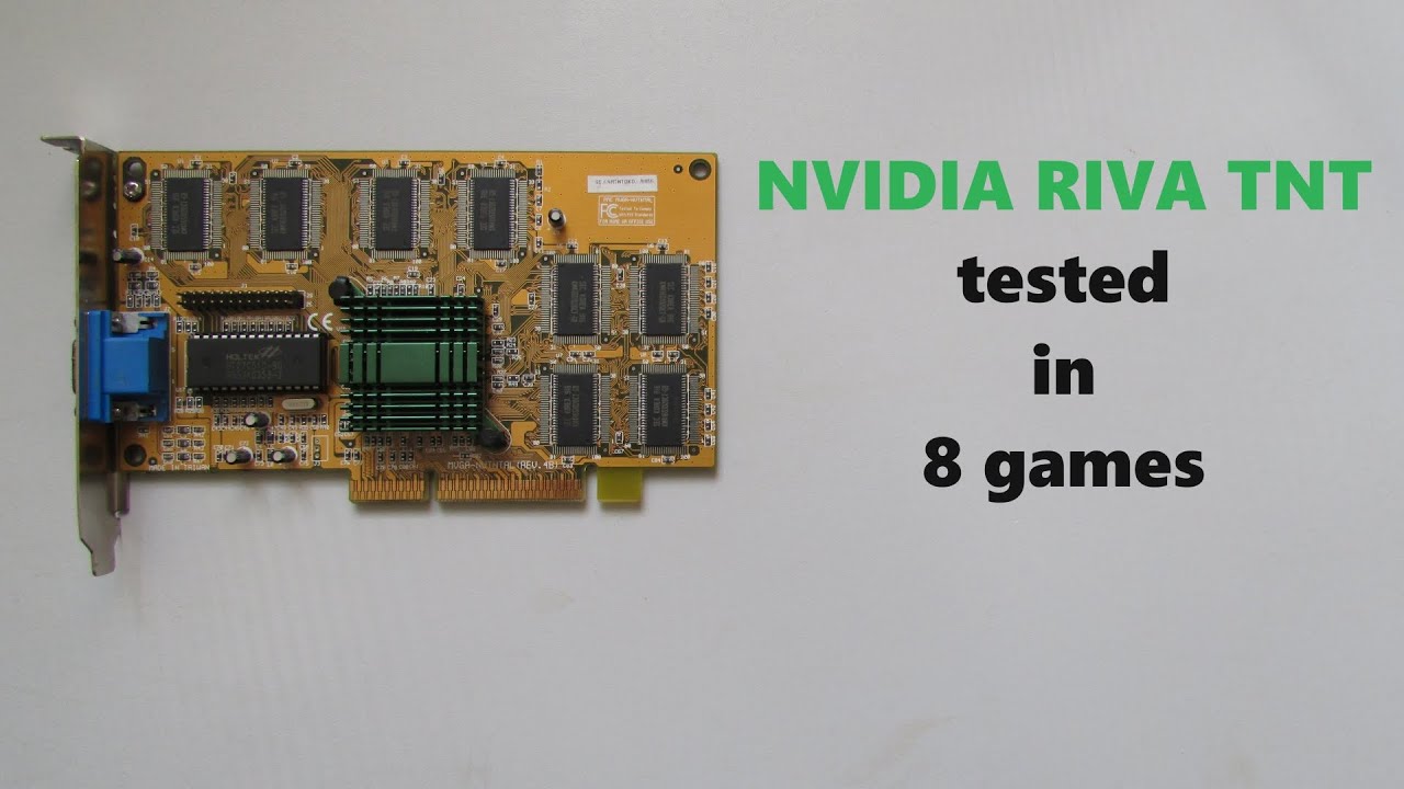 NVIDIA RIVA TNT tested in 8 games - YouTube
