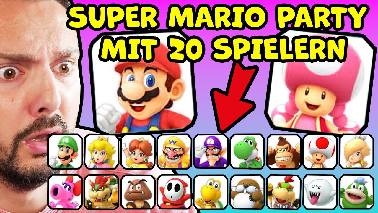 SUPER MARIO PARTY JAMBOREE, ABER MIT 20 SPIELERN! Kaan & Dania müssen ...