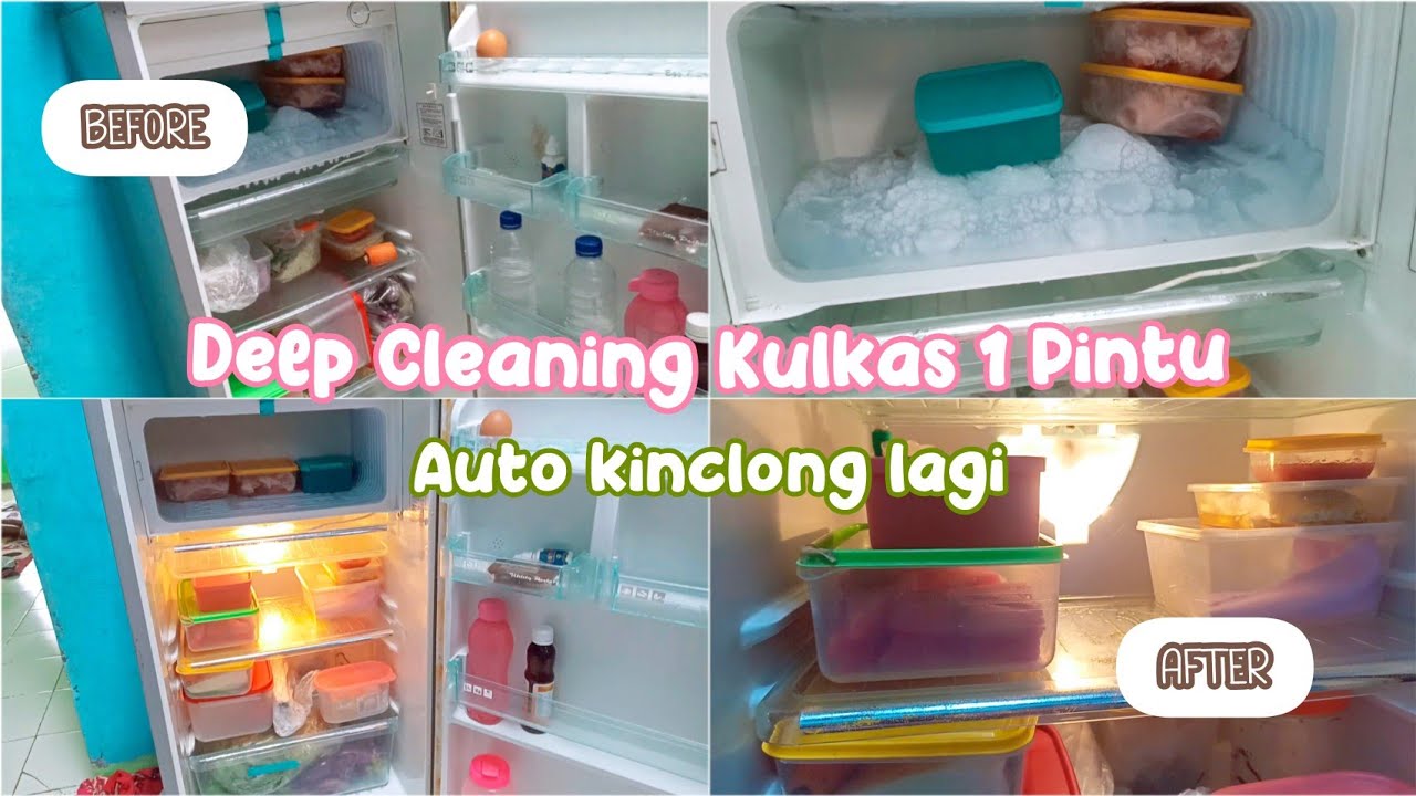 CLEANING MOTIVATION. BERSIH BERSIH KULKAS DI DAPUR BIRU - YouTube