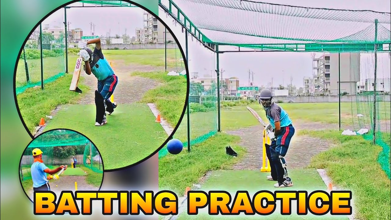 BATTING 🏏 PRACTICE SESSION OF BASICS IN NETS 🏟️ - YouTube