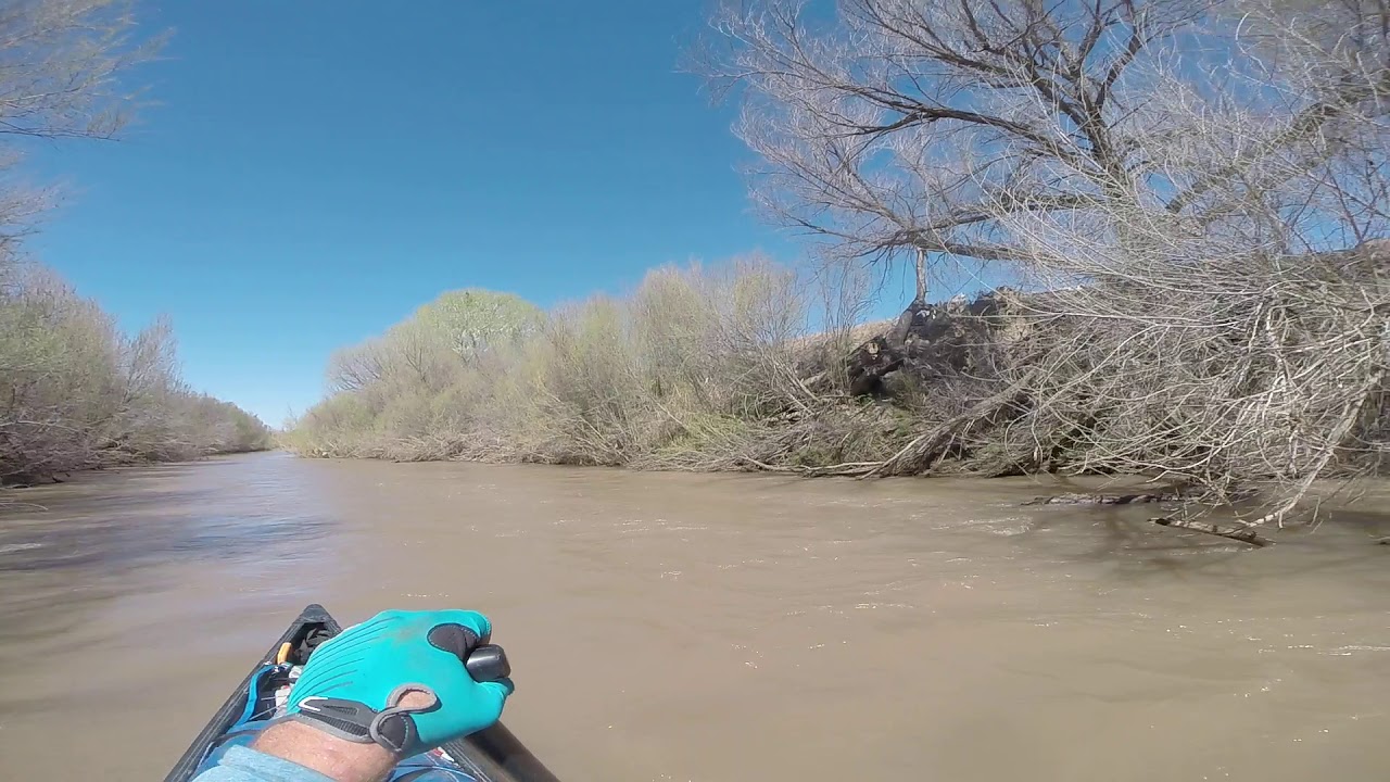 Gila River Duncan Valley #15 - Solo Canoe Trip - YouTube