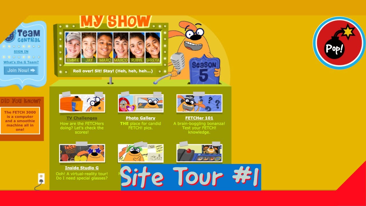 FETCH! Site Tour Part 1: TV Challenges - YouTube