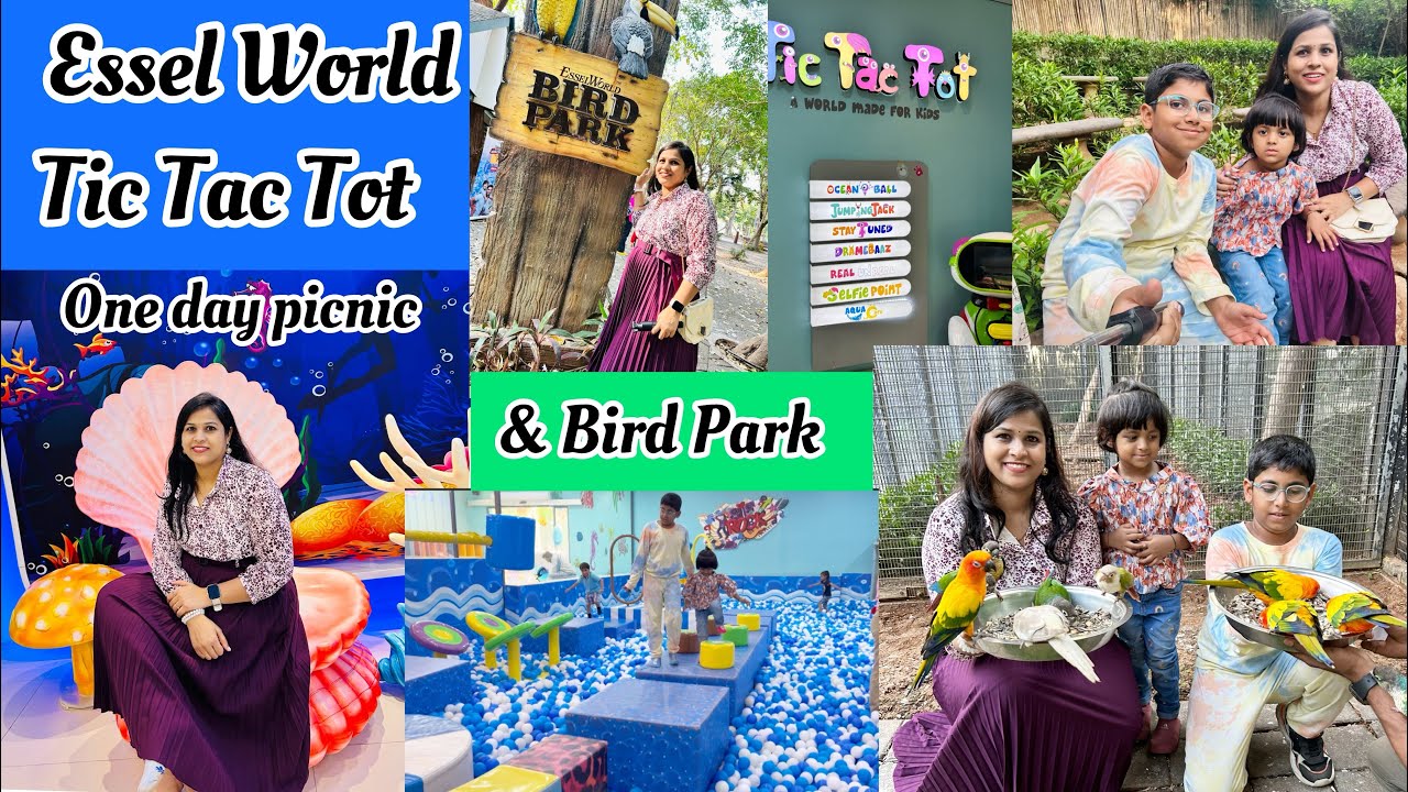 Essel World Tic Tac Tot | Bird Park | Day out with Kids| Indoor play ...