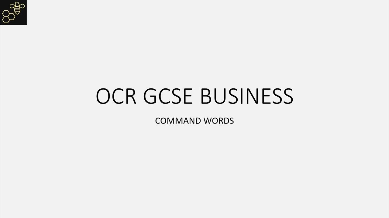 COMMAND WORDS - YouTube