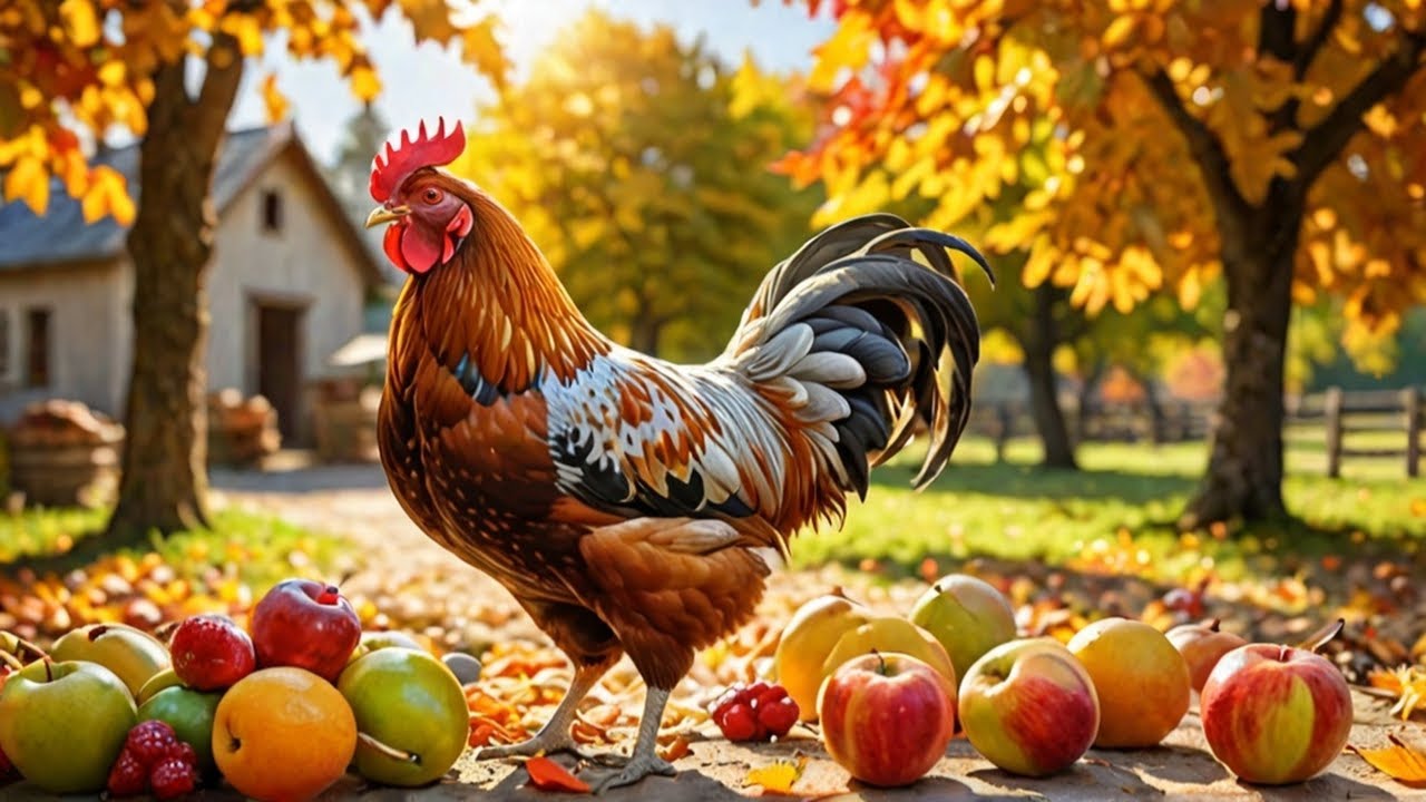 🍏 Chickens Peck & Chomp on Their Favorite Treats 🐔 - YouTube
