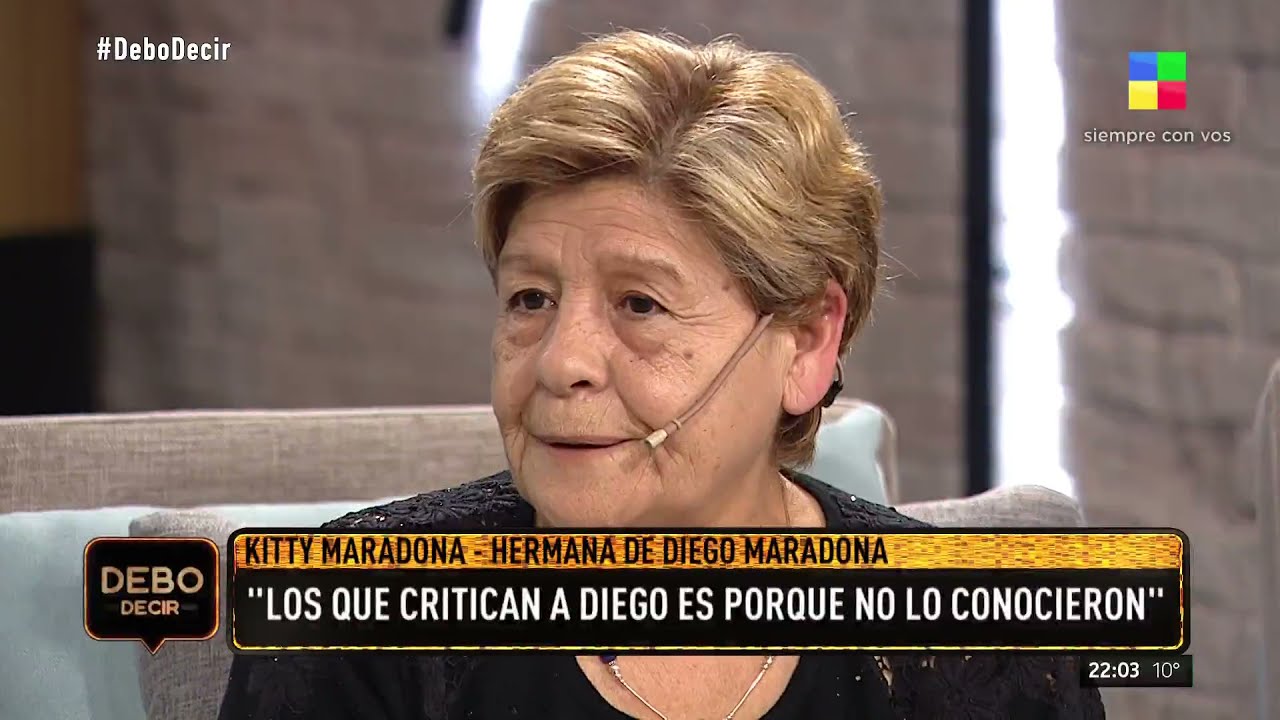 Kitty Maradona habló de los problemas de Diego con las drogas - YouTube