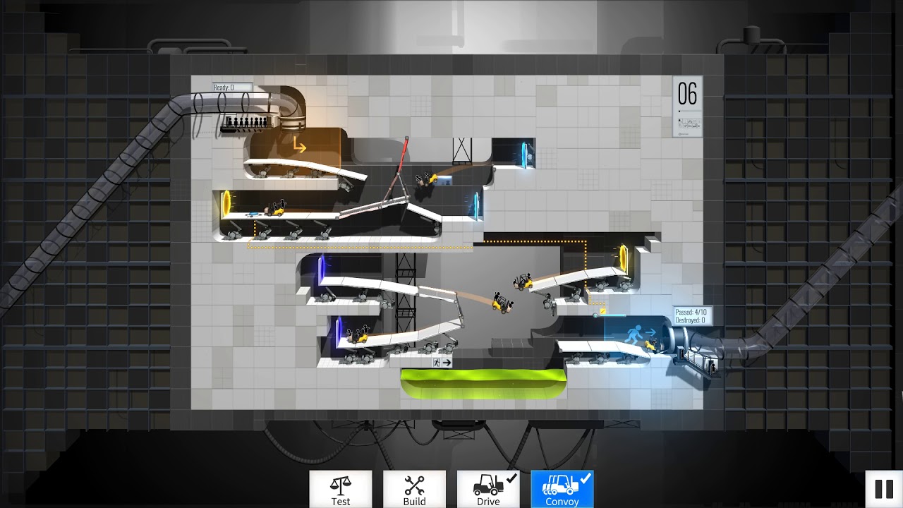 Bridge Constructor Portal Level 6 Best Solution - YouTube