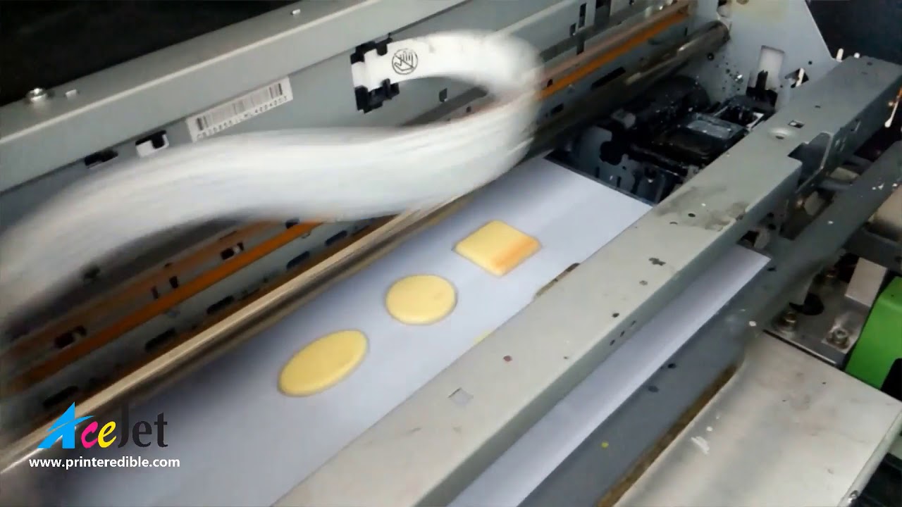 AceJet edible food chocolate printer, direct printing on chocolate ...