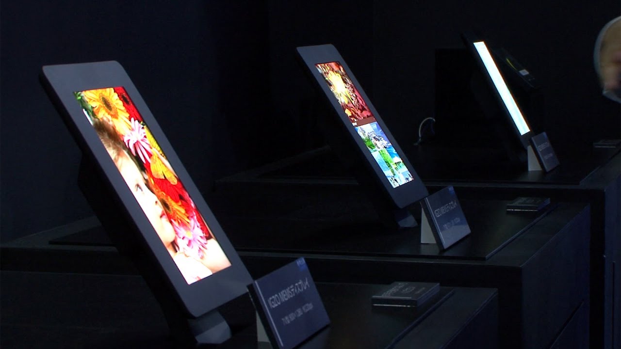 光の利用効率10倍の次世代ディスプレイ「IGZO MEMSディスプレイ」 - YouTube