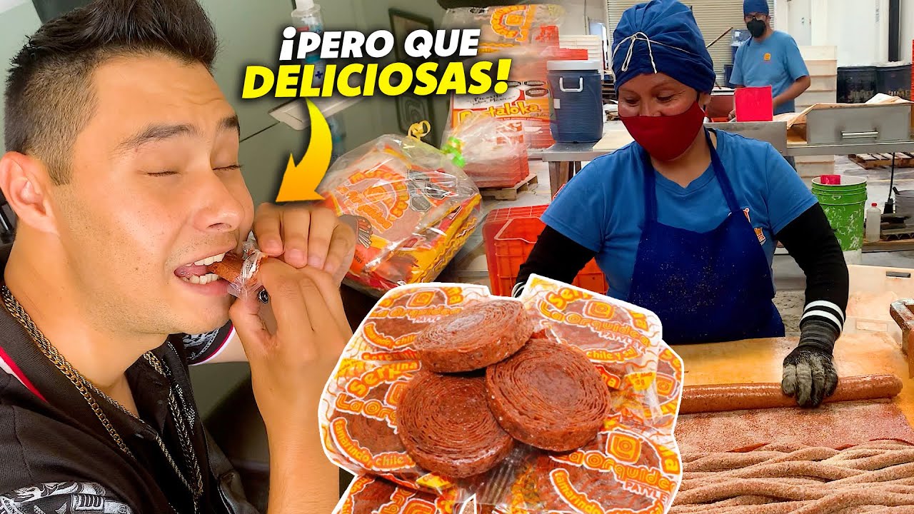 ASÍ es una FABRICA de DULCES TÍPICOS MEXICANOS - Serpentinas, churro ...