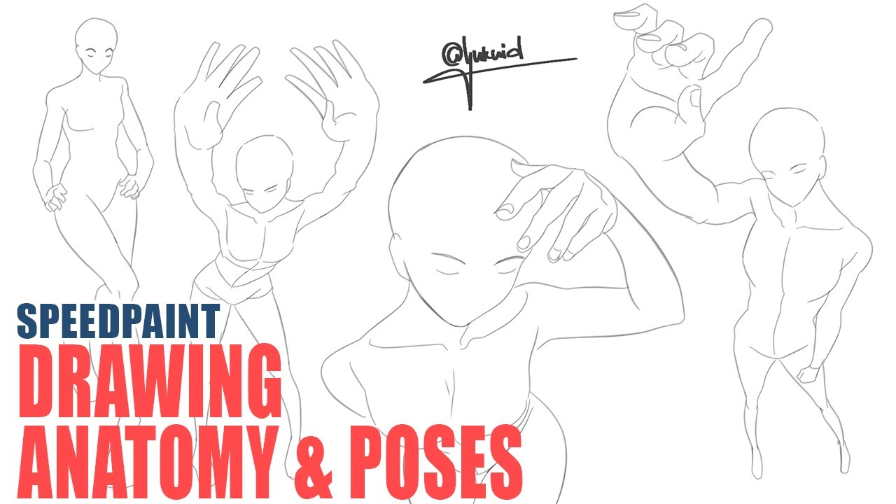 Menggambar Pose Anatomi Speedpaint tutorial menggambar pose anatomi di ibispaint x - YouTube