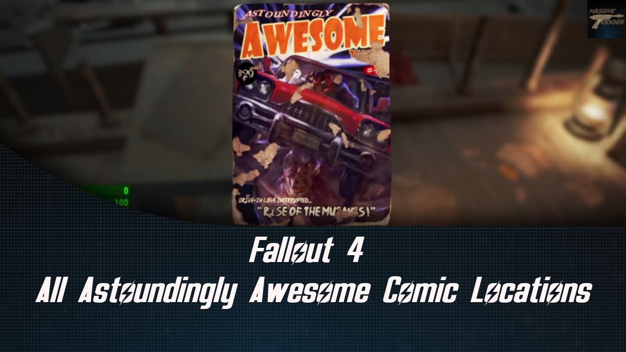 Fallout 4 All Astoundingly Awesome Comic Locations - YouTube