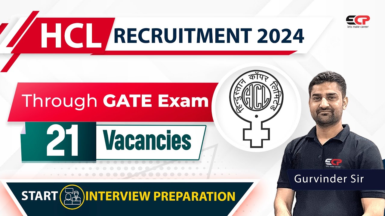 HCL 2024 Recruitment Notification through GATE | Start preparation for ...