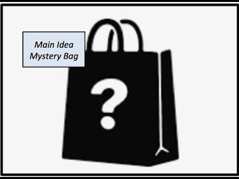 Main Idea Mystery Bag #2 - YouTube