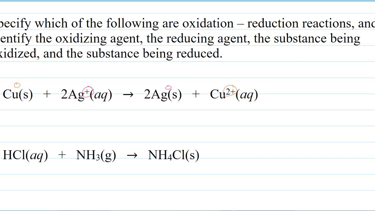 CHM 151 Day 36 Redox Examples - YouTube