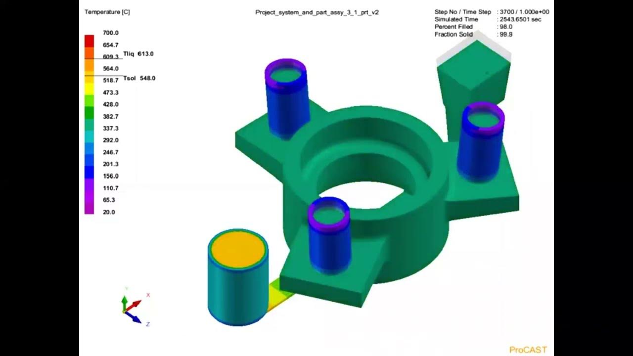 Casting Simulation Procast - YouTube