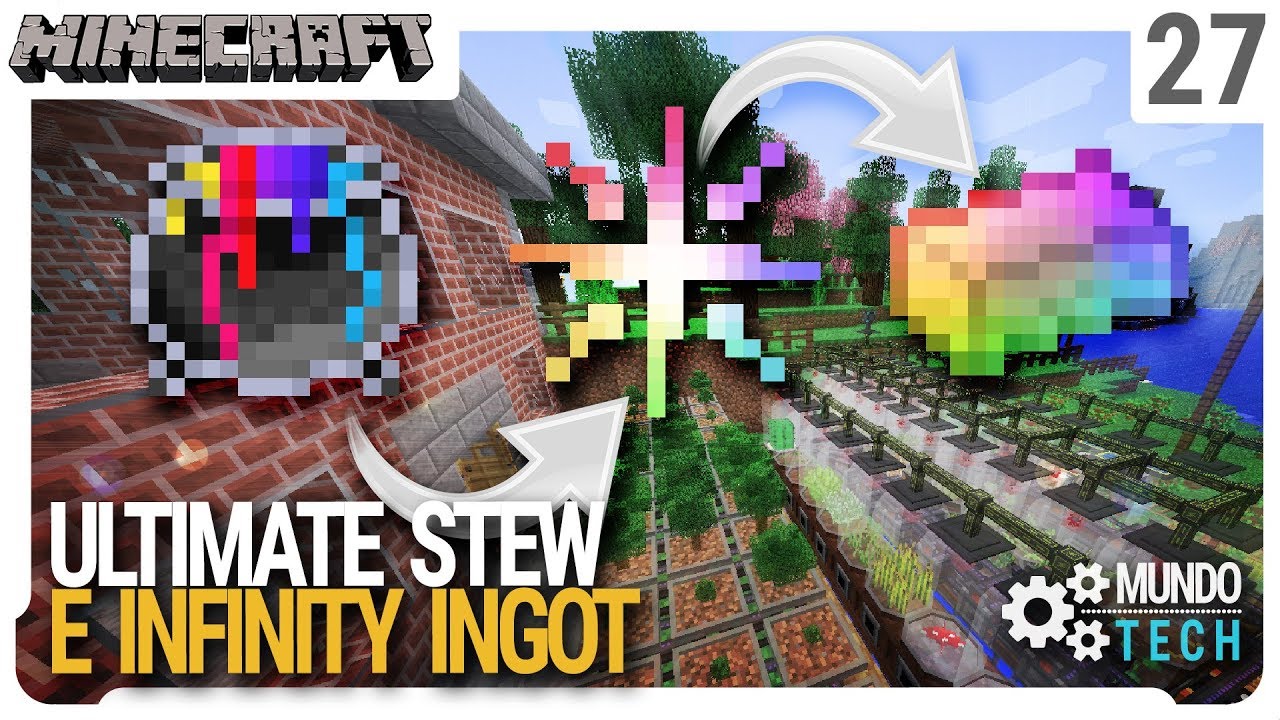 O poder do universo em uma barra! Infinity Ingot - Mundo Tech - ep 26 ...
