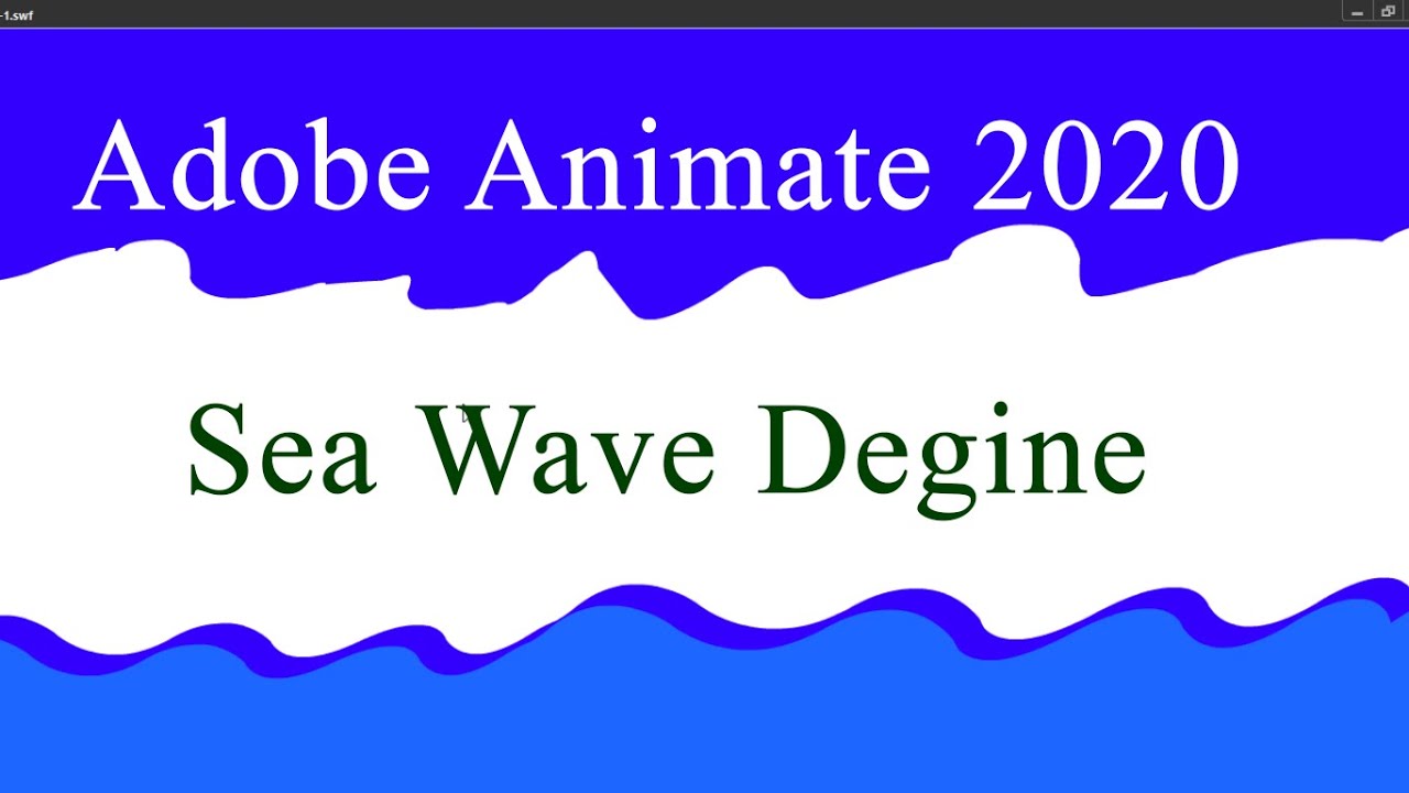 Sea Wave Degine Adobe Animate 2020t - YouTube