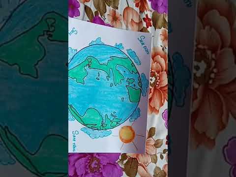 BEAUTIFUL EARTH DRAWING ️ ️🌏🌏 - YouTube