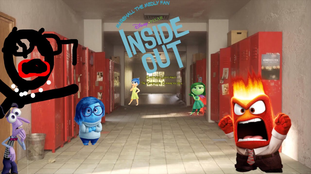 Inside Out Emotions Watching The Simpsons Commercials - YouTube